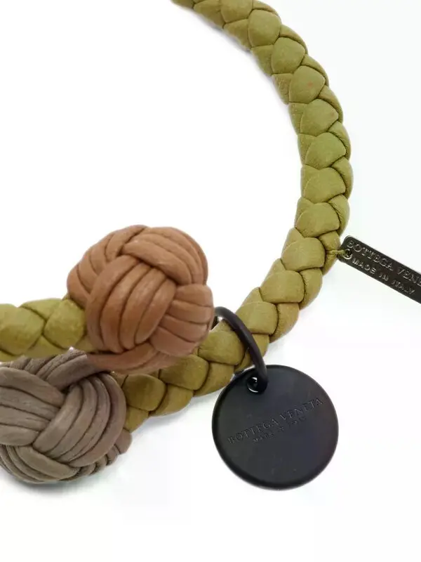 Bottega Veneta Intrecciato Woven Cuff Bracelet