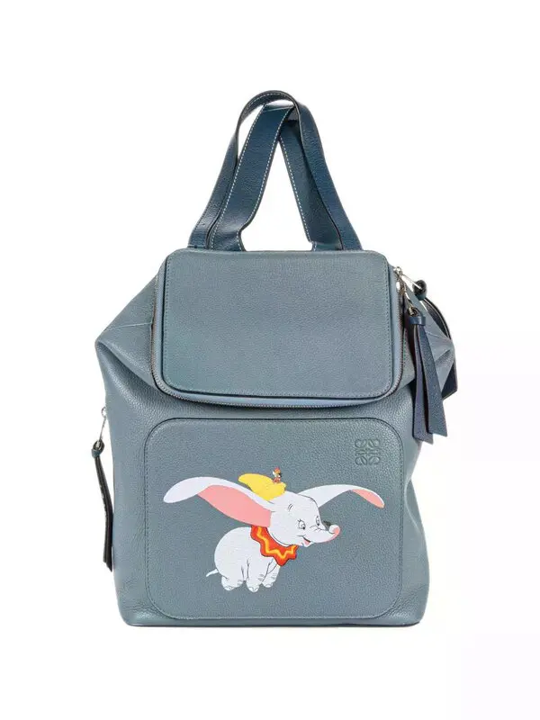 Loewe Dumbo Grained Backpack - Blue