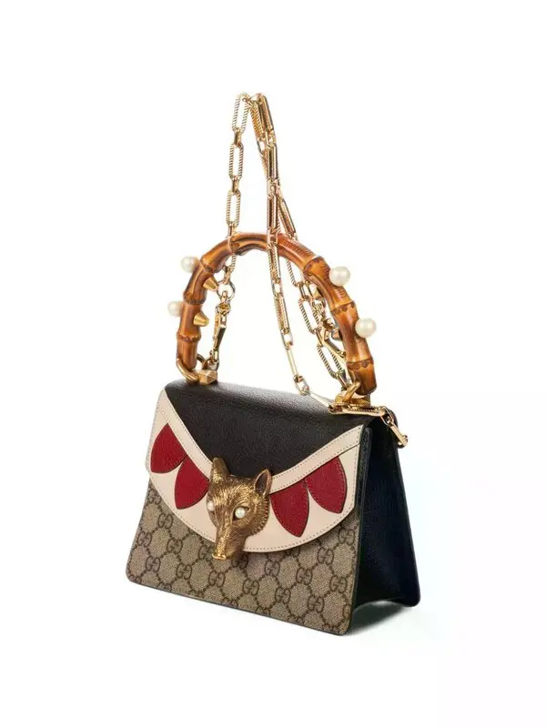 Gucci 2017 Small Fox Head Bamboo Shoulder Bag