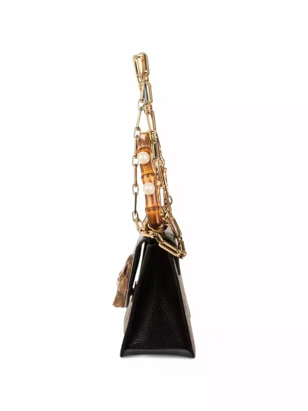 Gucci 2017 Small Fox Head Bamboo Shoulder Bag
