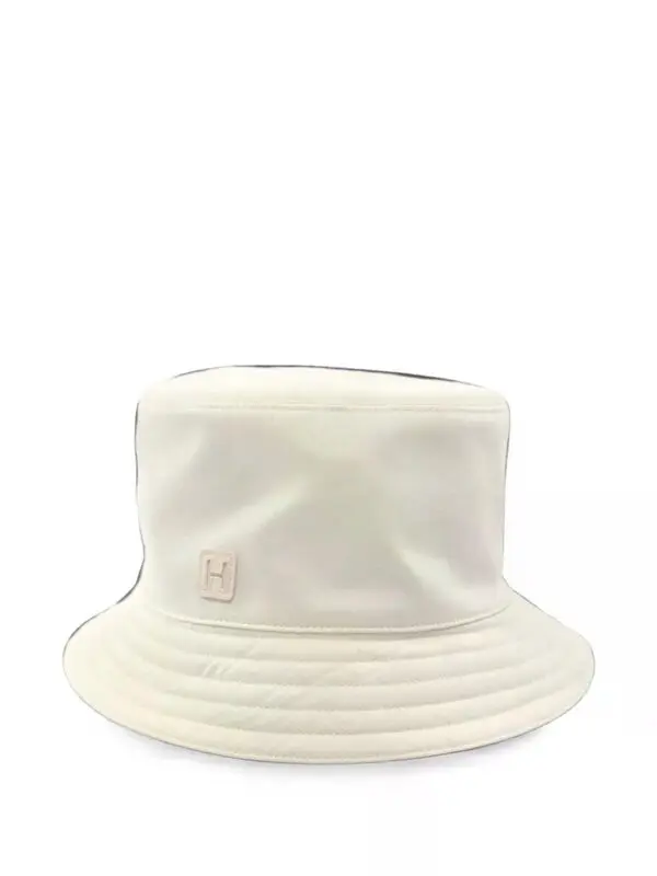 Hermès 2010s H-cut Bucket Hat - Neutrals