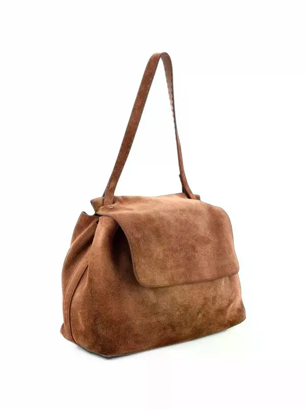 THE ROW Top Handle 14 Bag Suede Medium Shoulder Bag