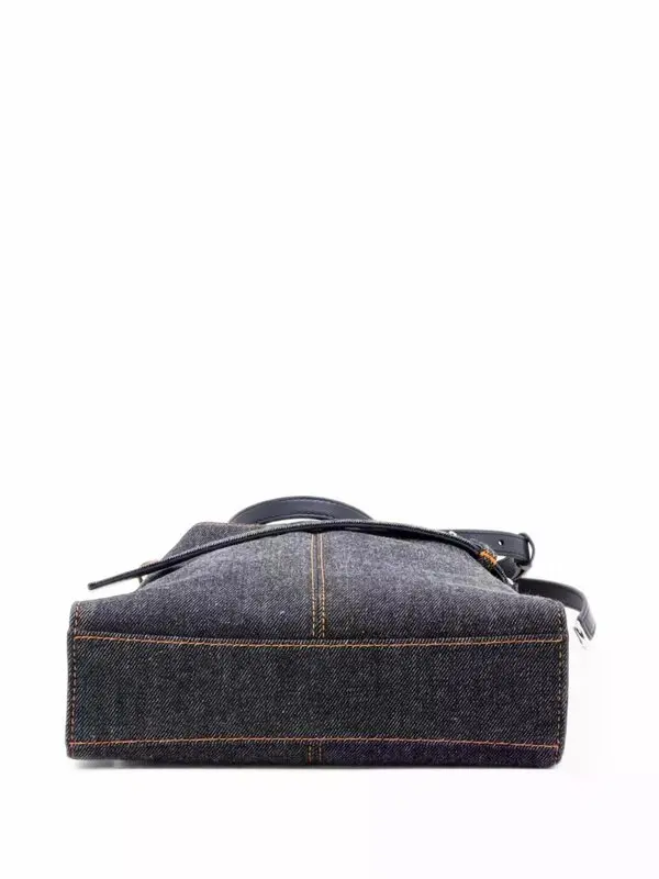 Givenchy Belted Tassel Denim Small Hobo Bag