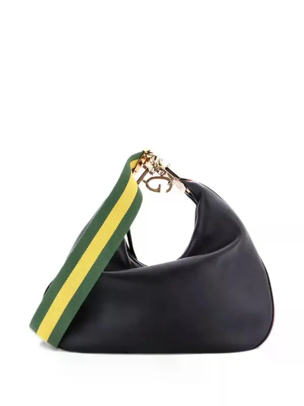 Gucci Attache Shoulder Bag Leather Large Hobo Bag