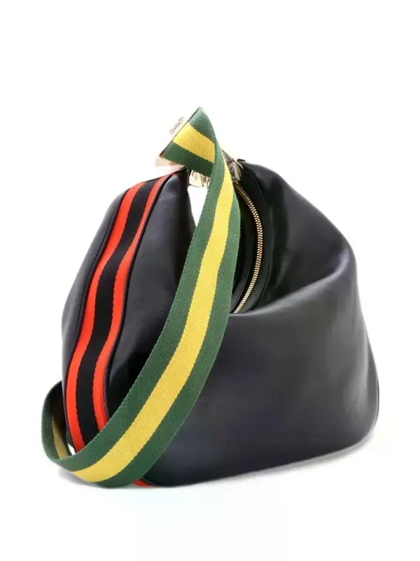 Gucci Attache Shoulder Bag Leather Large Hobo Bag
