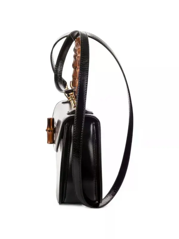 Gucci Bamboo Top Handle Shoulder Bag - Black