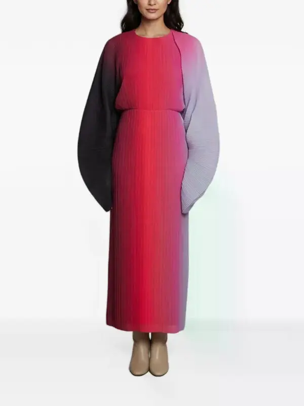 Solace London Mirabelle Pleated Midi Dress