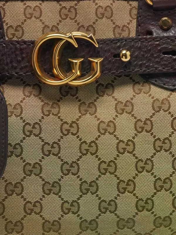 Gucci Medium Running Gg Canvas Tote Bag