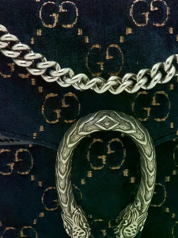 Gucci Small Dionysus Gg Velvet Shoulder Bag
