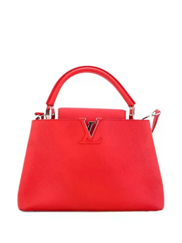 LOUIS VUITTON Capucines Bag Leather Pm Satchel