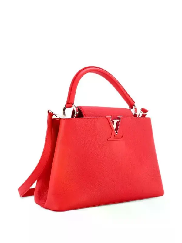 LOUIS VUITTON Capucines Bag Leather Pm Satchel