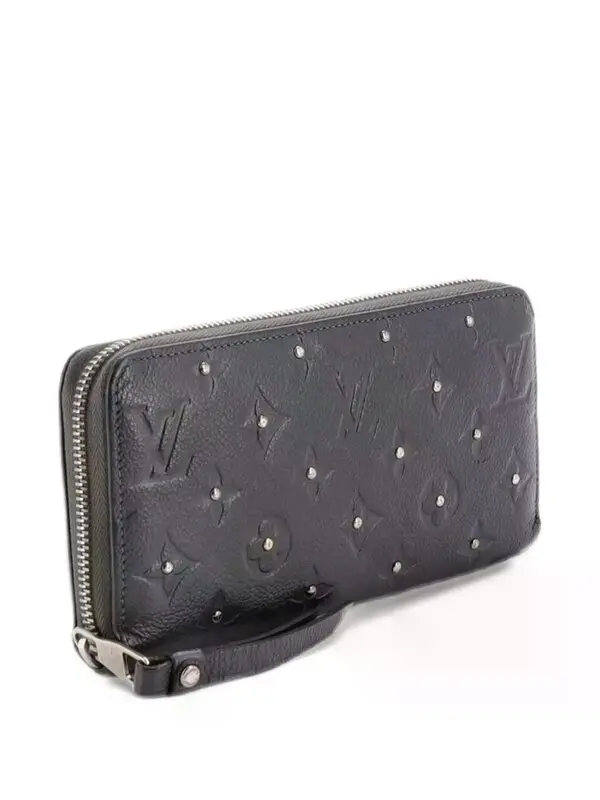 LOUIS VUITTON Zippy Wallet Studded Monogram Empreinte Leather Small Wallets