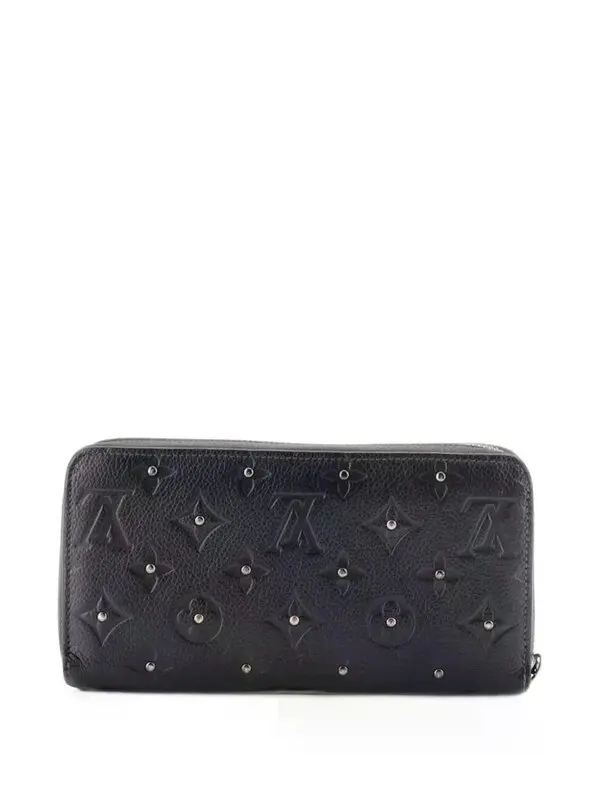 LOUIS VUITTON Zippy Wallet Studded Monogram Empreinte Leather Small Wallets