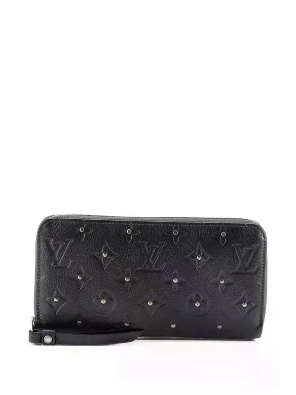 LOUIS VUITTON Zippy Wallet Studded Monogram Empreinte Leather Small Wallets