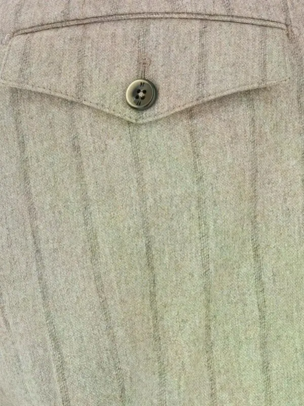 PT TORINO Pinstriped Pleated Trousers