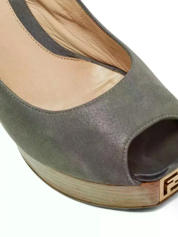 Fendi Fendista Peep-toe Pumps