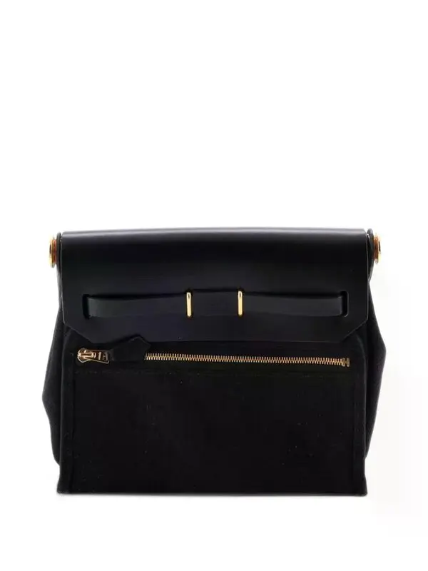 Hermès Herbag Zip Toile And Leather 20 Shoulder Bag
