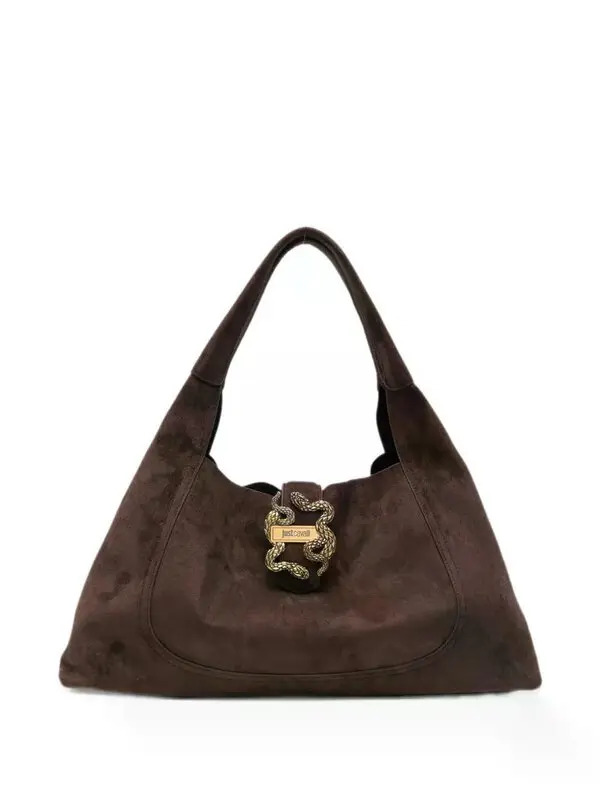 Just Cavalli Logo-plaque Hobo Bag - Brown