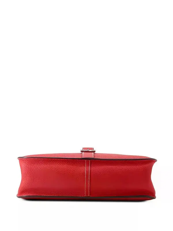 Hermès 2016 Taurillon Clemence Halzan 31 Satchel - Red