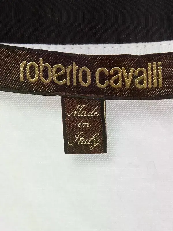 Roberto Cavalli Leopard-print Polo Shirt