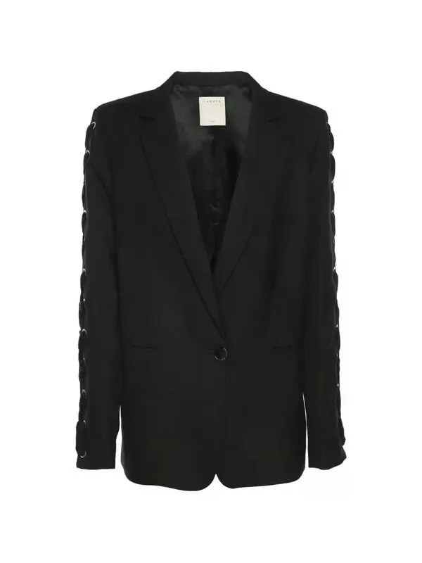 Sandro Lace-up Single-breasted Blazer
