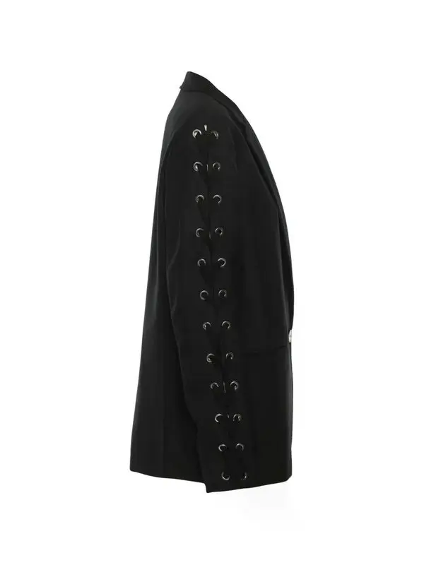 Sandro Lace-up Single-breasted Blazer