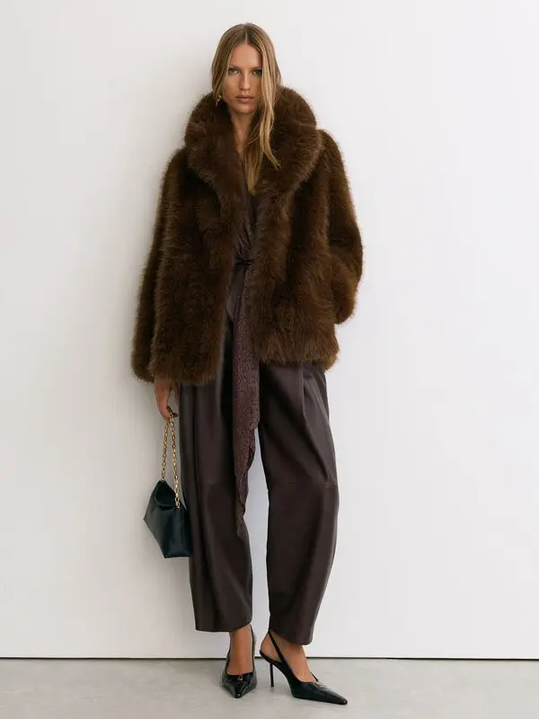 REISS Faux-fur Coat