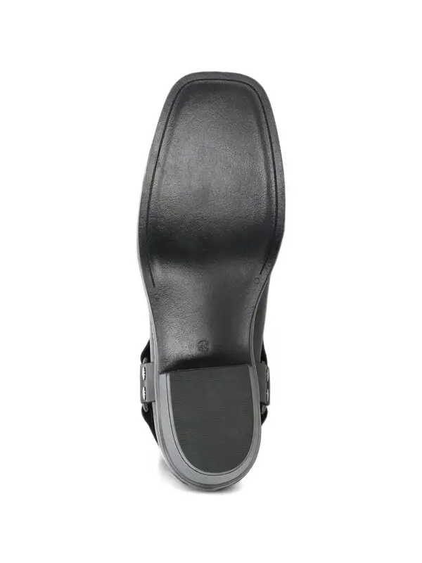JULIE DEE Harness-detail Leather Boots