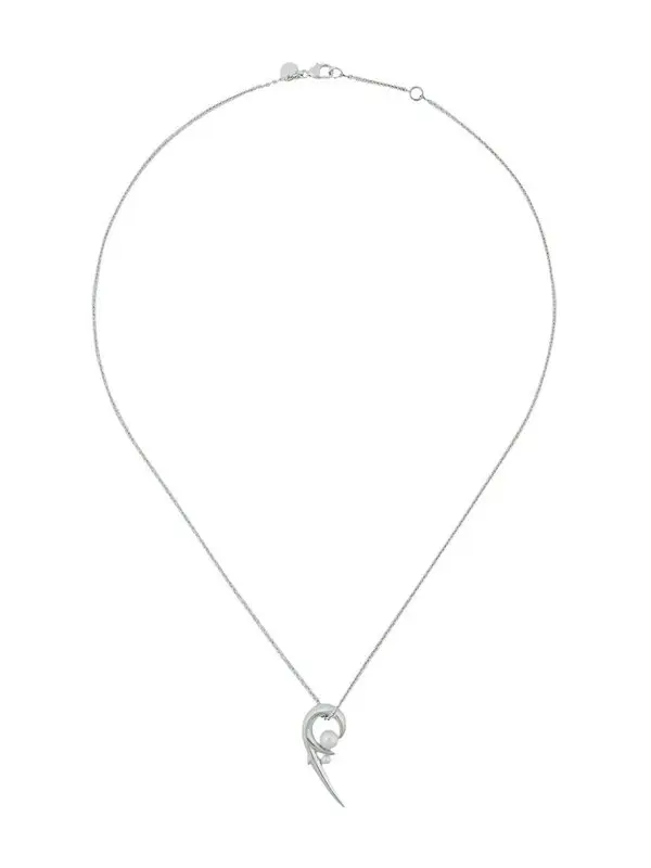 SHAUN LEANE Cherry Blossom Pearl Necklace - Silver