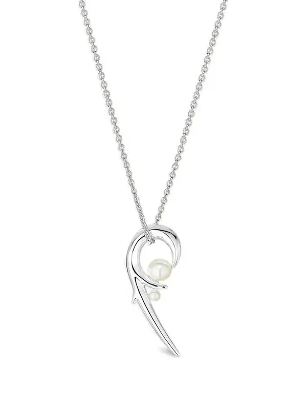 SHAUN LEANE Cherry Blossom Pearl Necklace - Silver