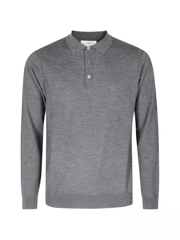 PAOLO PECORA Long-sleeve Wool Polo Shirt
