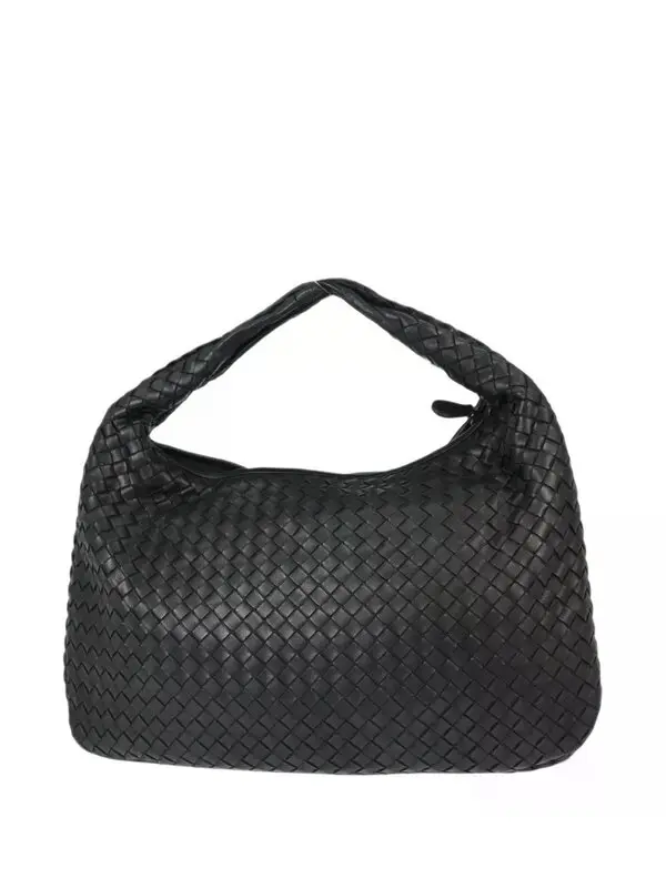 Bottega Veneta Intrecciato Shoulder Bag - Black