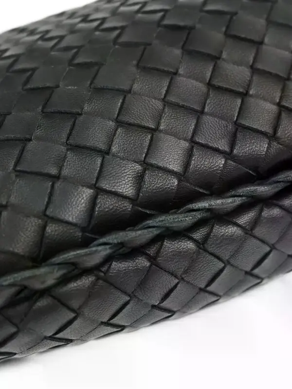 Bottega Veneta Intrecciato Shoulder Bag - Black