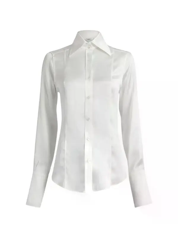 Balmain Silk Satin Shirt - White