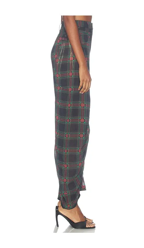 BRONX BANCO Plaid Organza Pant