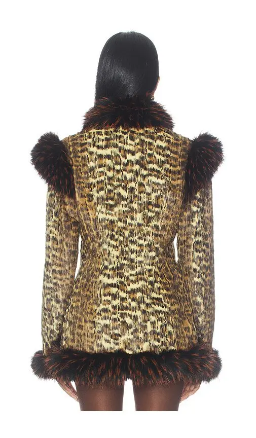 KIM SHUI Elena Leopard Jacket