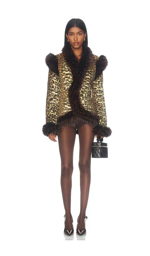 KIM SHUI Elena Leopard Jacket