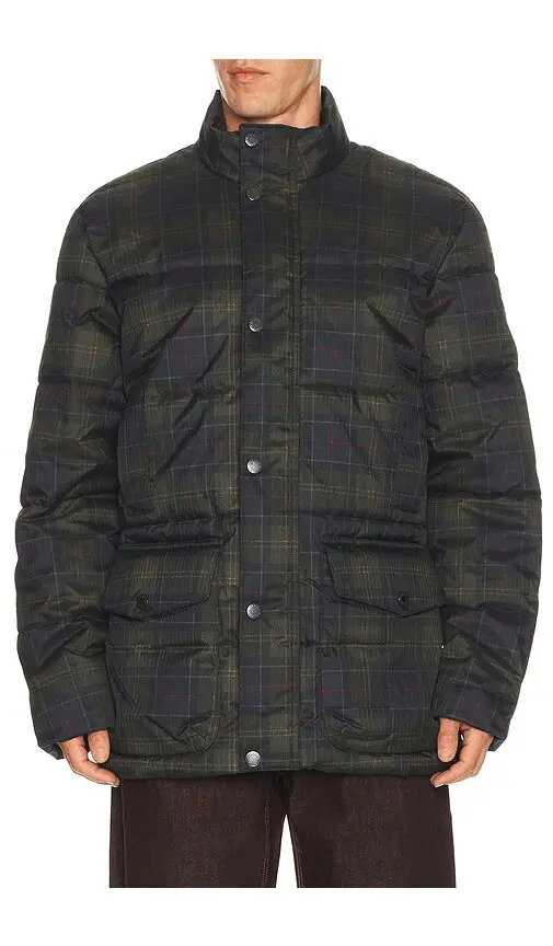 Barbour Lonnen Tartan Puffer Jacket