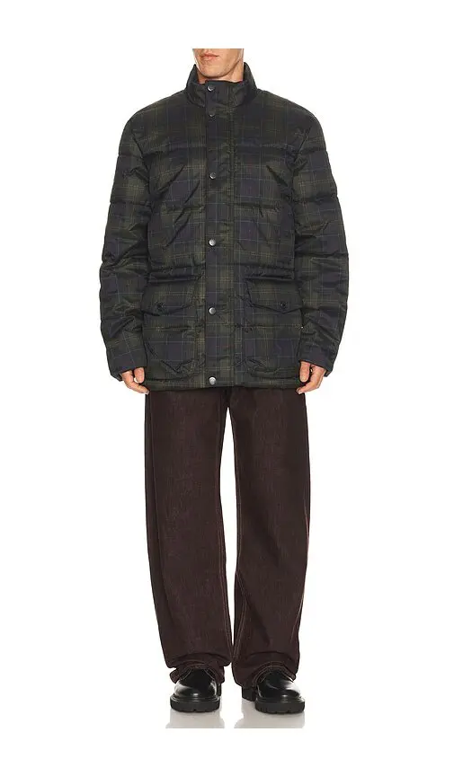 Barbour Lonnen Tartan Puffer Jacket