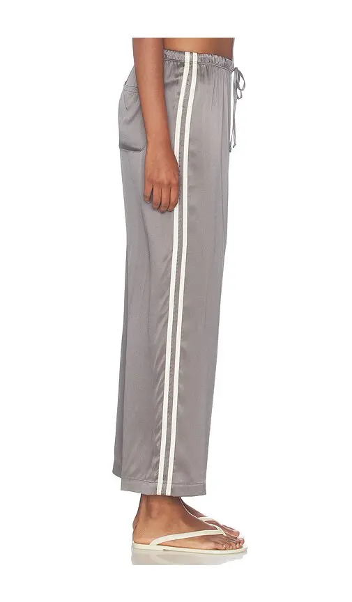Donni. The Silk Stripe Crop Pant