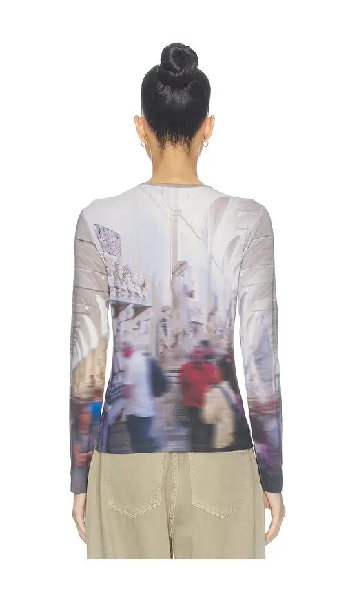 TYLER MCGILLIVARY Heidi Fitted Long Sleeve Top