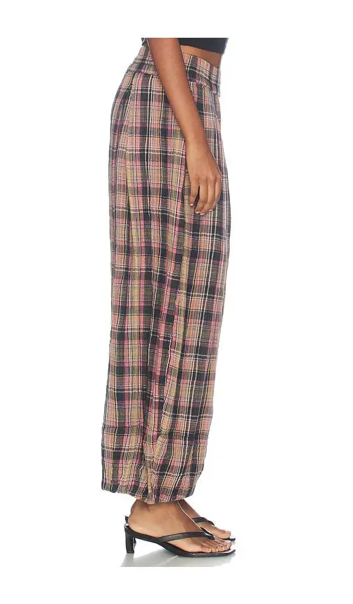 Free People Moonflower Plaid Balloon Pant
