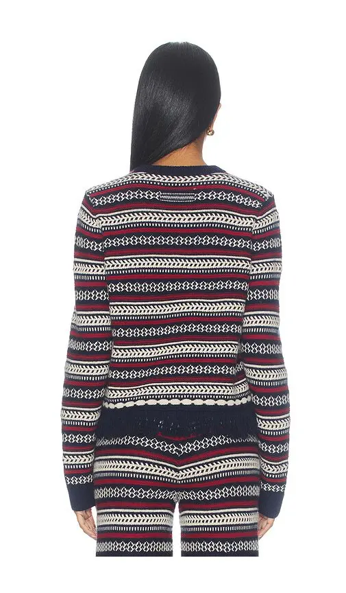 Guest In Residence Western Stripe Crew Sweater