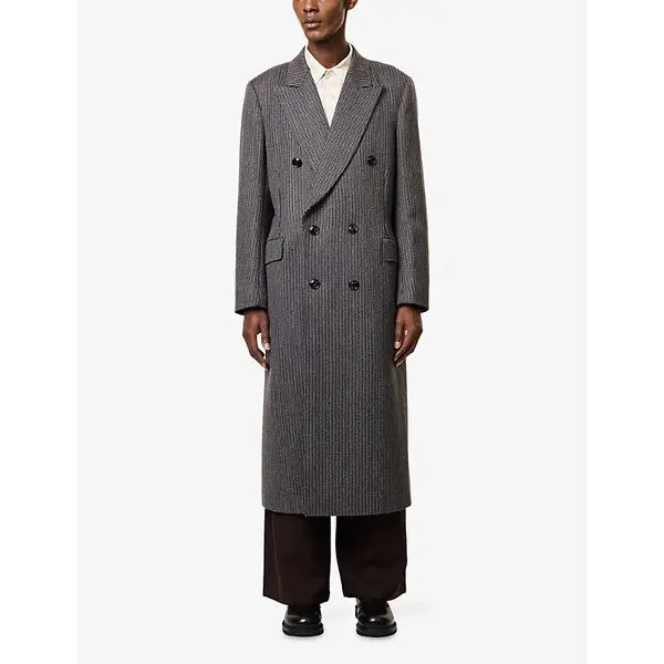Our Legacy Extended Whale Double-breasted Wool Coat