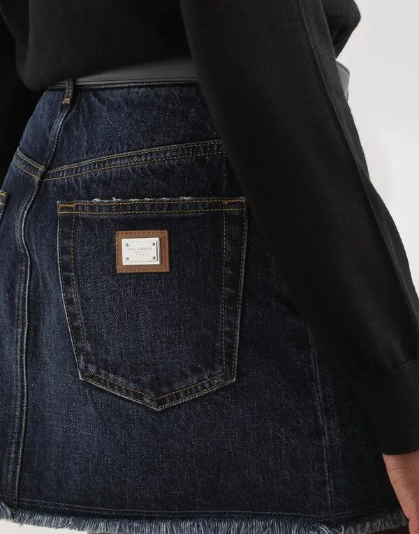 Dolce & Gabbana Denim Miniskirt Denim And Jeans Multi-colored