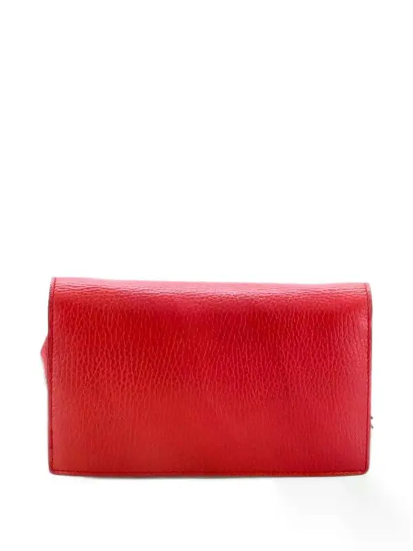 Gucci Interlocking Wallet On Chain Leather Crossbody Bag