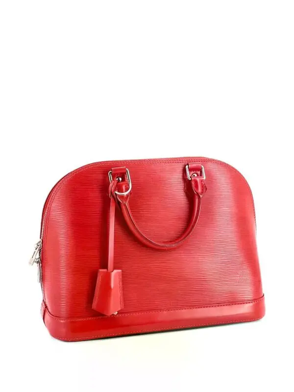 LOUIS VUITTON Alma Handbag Epi Leather Pm Satchel - Red
