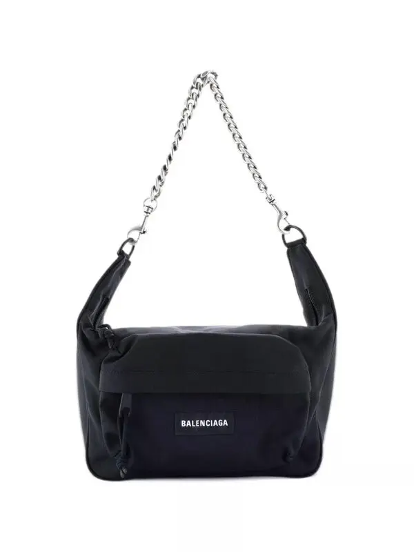 Balenciaga Raver Chain Canvas Shoulder Bag