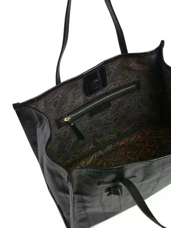 GIANNI CHIARINI Large Marcella Eel-effect Tote Bag