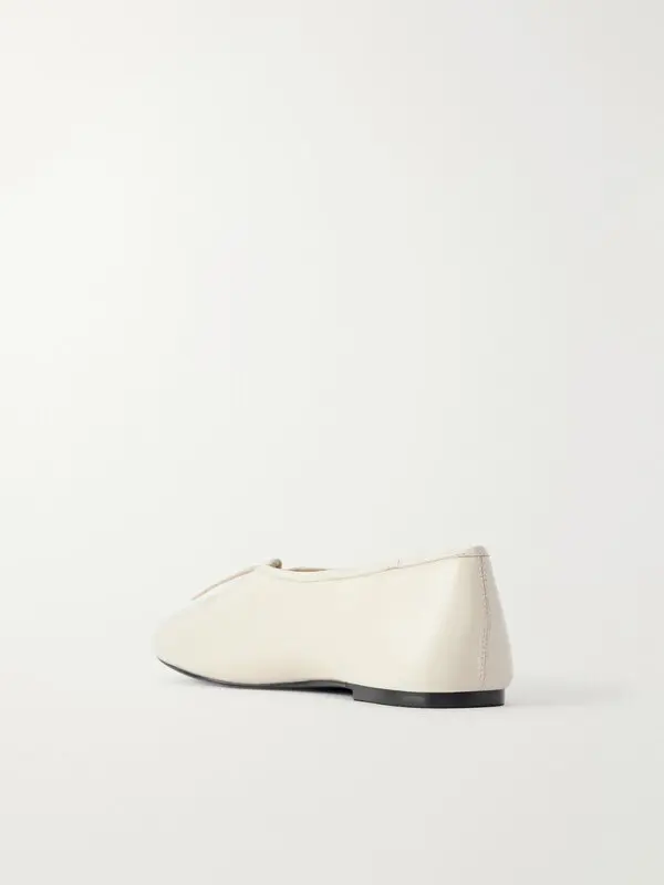 A.emery Mabel Tie-detailed Leather Ballet Flats